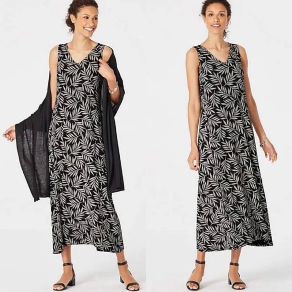 J. Jill | Dresses | Jjill Wearever Collection Dipped Hem Midi Dress ...